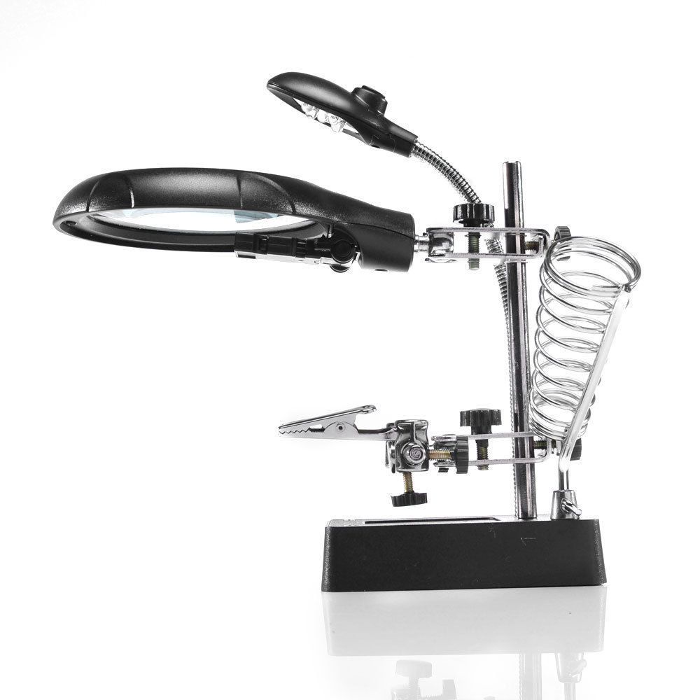 MG16129-C Helpende Hand Solderen Stand Vergrootgla... – Vicedeal