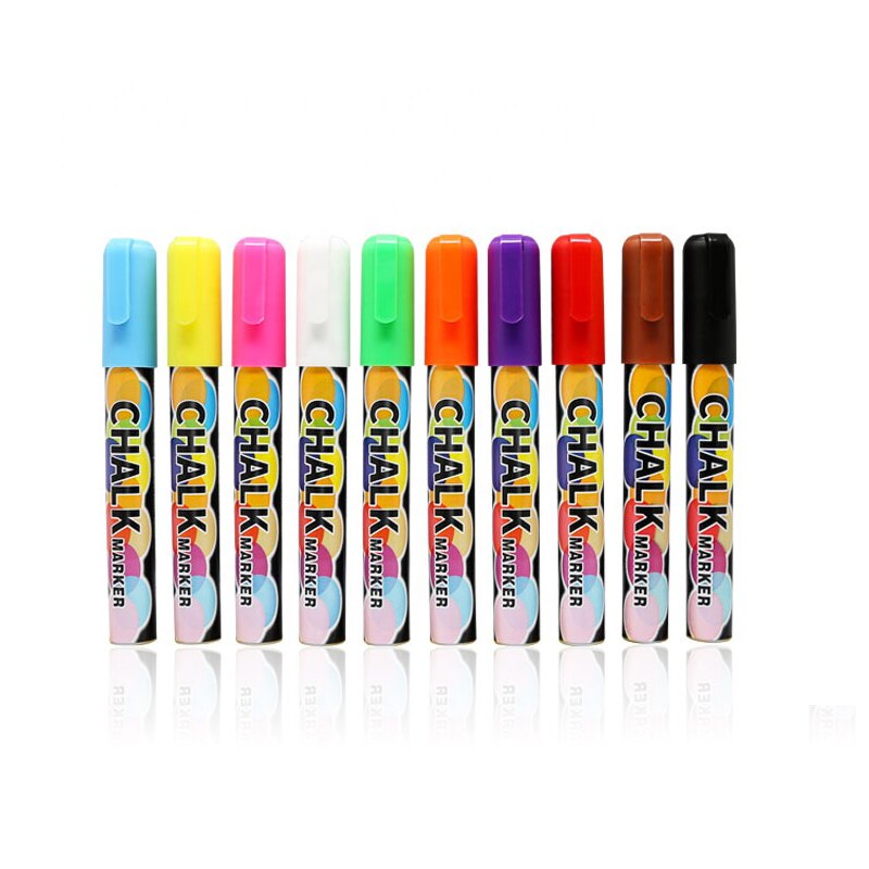 8 Color Liquid Chalk Marker Pen Erasable Pen Multi... – Grandado