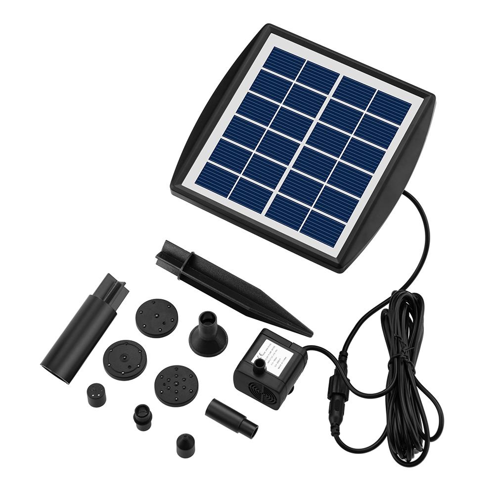 2W Solar Fontein High Power Solar Pomp Met Lamp Ge... – Grandado