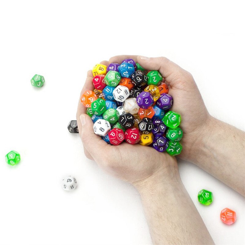 10PCS 12-sided Color Acrylic Dice for Young kids p... – Vicedeal