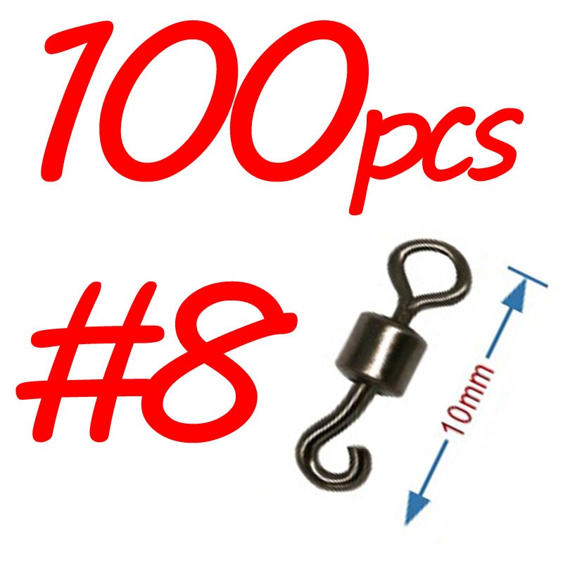 Bimoo 100PCS Open Eye Rolling Swivels Brass Fishin... – Grandado