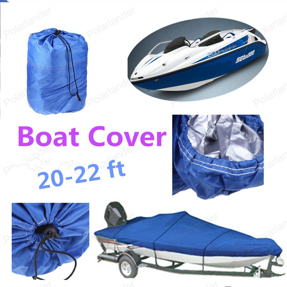 1 Peice 20-22ft Zware Speedboot Boot Cover blauw W... – Grandado