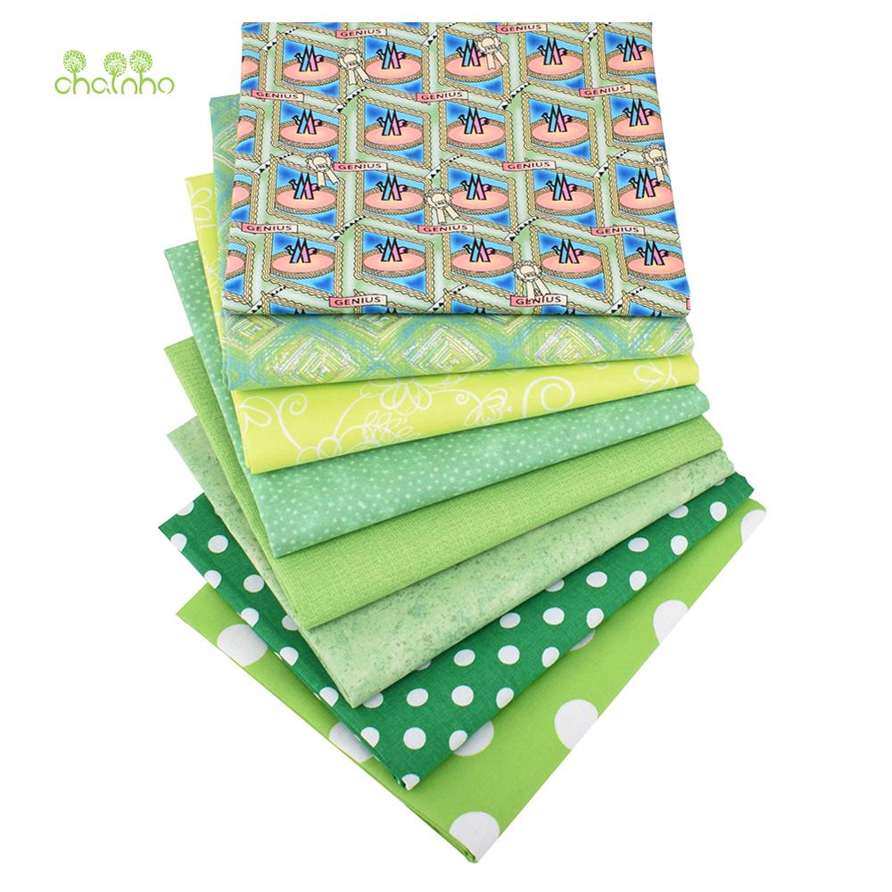 8pcs/Lot,Plain Cotton Fabric,Patchwork Cloth,Green... – Vicedeal