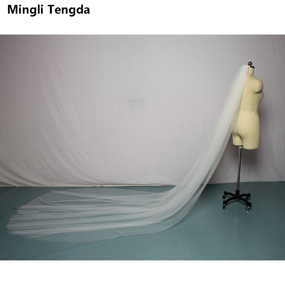 Mingli Teng Soft Bridal Veils With Comb One Layer ... – Vicedeal