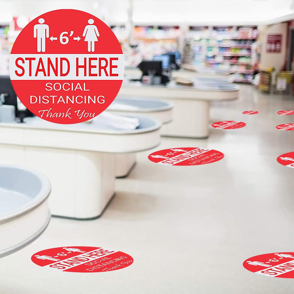 Keep Social Distance Floor Stickers Social Distanc... – Vicedeal
