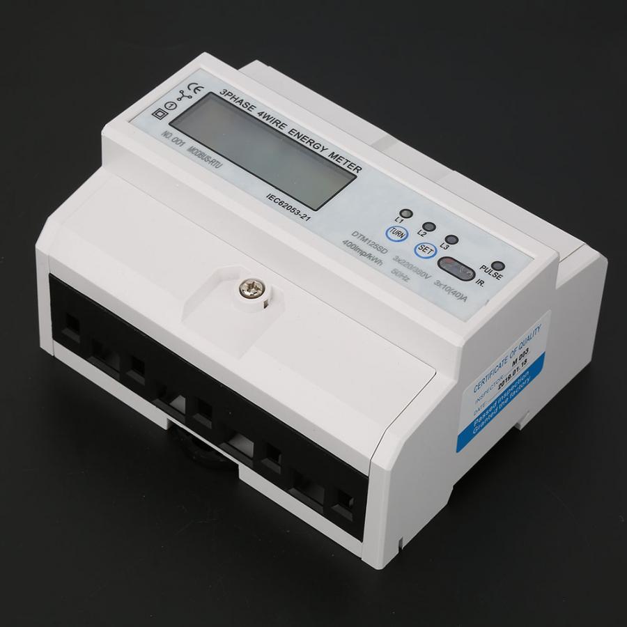 Digital Wattmeter Power Meter 220/380V 10-40A Ener... – Grandado