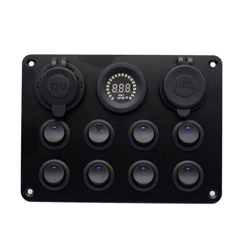 1Pc 12V RV Car Marine Boat 8 Gang Waterproof Circu... – Grandado