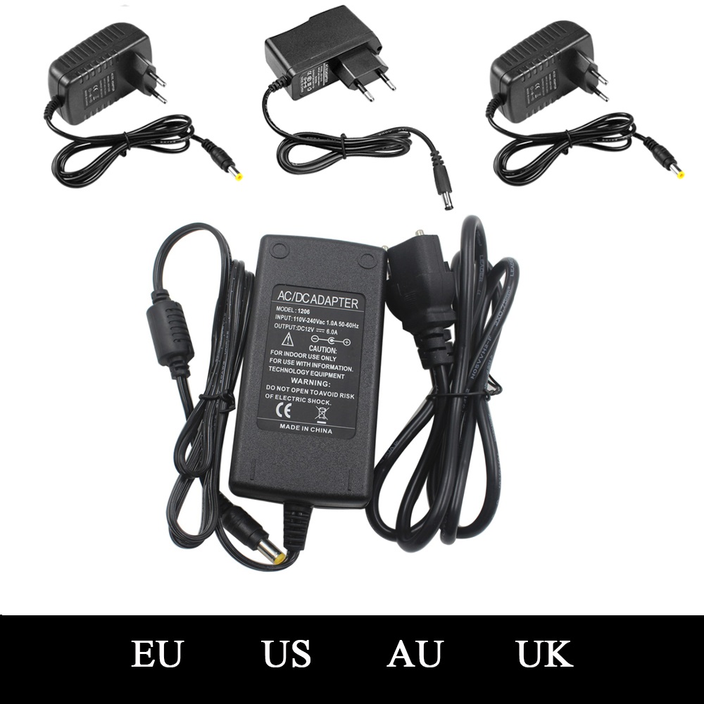 Power Supply AC To DC Adapter 12V 1A 2A 5A 6A Powe... – Vicedeal