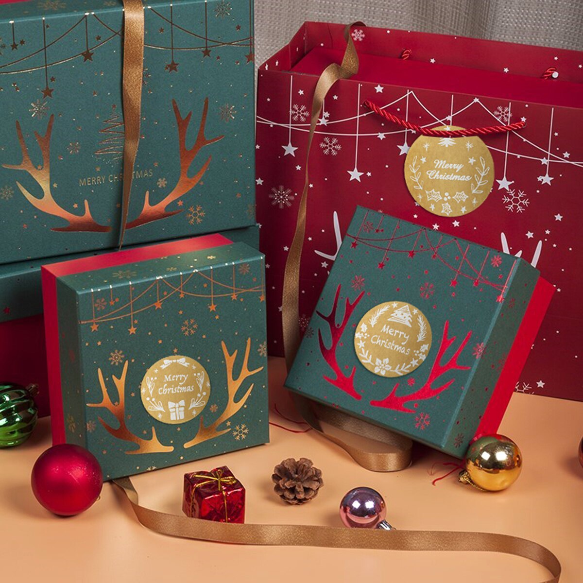 Christmas Paper Sticker, Letter Print Sealing Stic... – Grandado