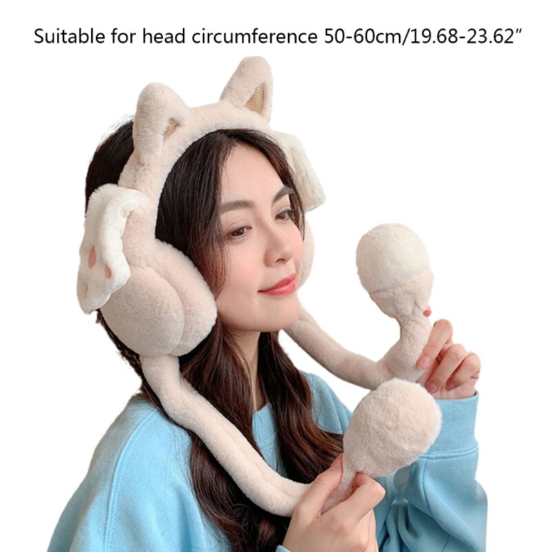Moving Ears Hat Adult Ear Muffs For Winter Cute Ju... – Vicedeal