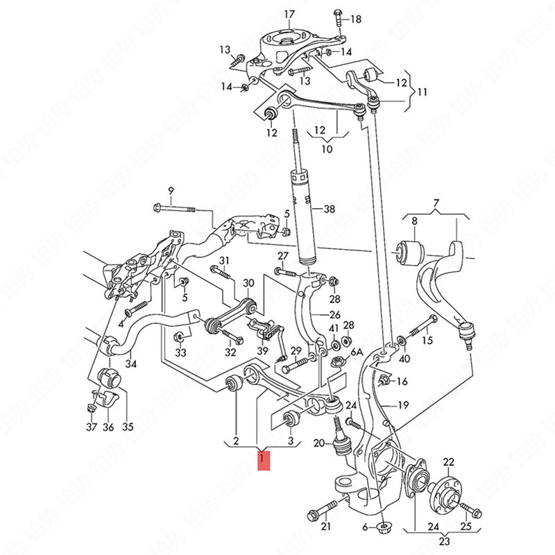 Front lower straight arm -au dis7 A4L B8 Q5 A5 s5 ... – Grandado
