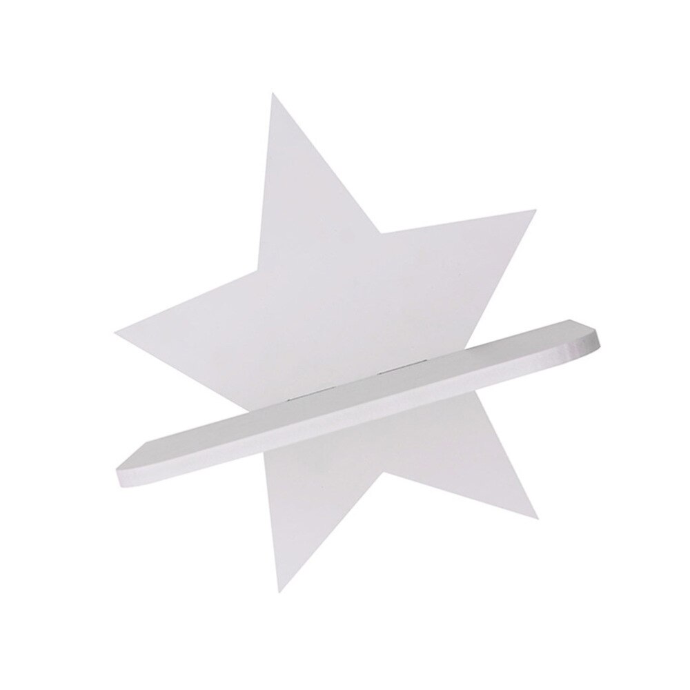 Wooden Wall Shelf Star Shape Storage Rack Pentagra... – Vicedeal