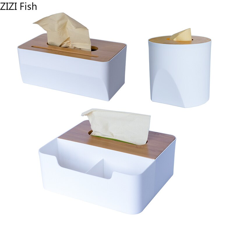 Plastic Tissue Doos met Bamboe Cover Moderne multi... – Vicedeal