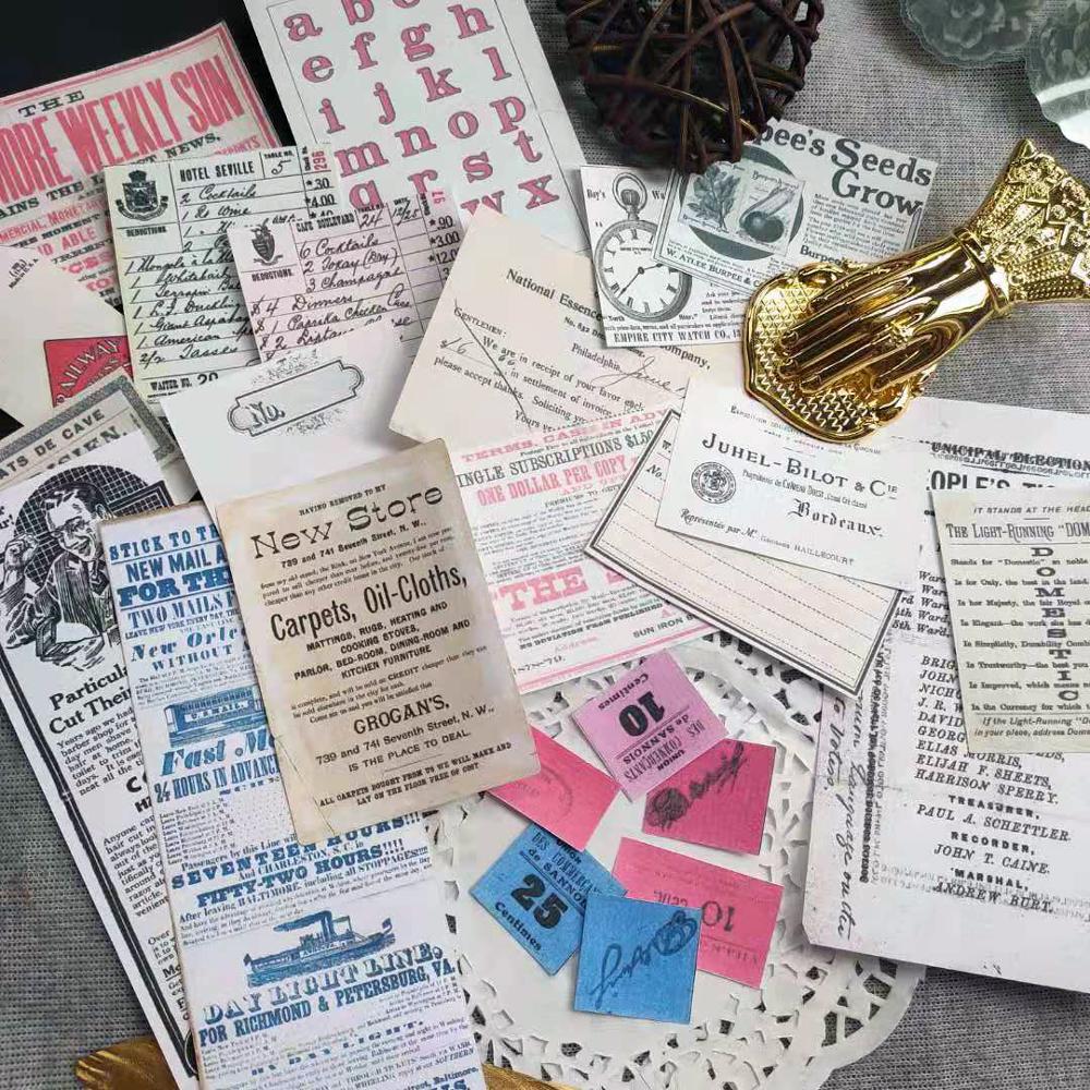 24 Vellen Vintage Junk Journal Retro Engels Oude N... – Vicedeal