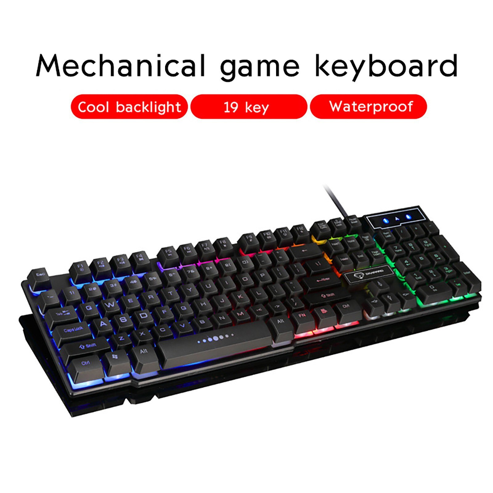 GK50 wired mechanical gaming keyboard floating cap... – Vicedeal