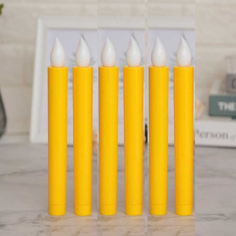 6 Stuks Flikkerende Led Taper Kaarsen Met Geel Lic... – Grandado 6 Stuks Flikkerende Led Taper Kaarsen Met Geel Lic... – Grandado