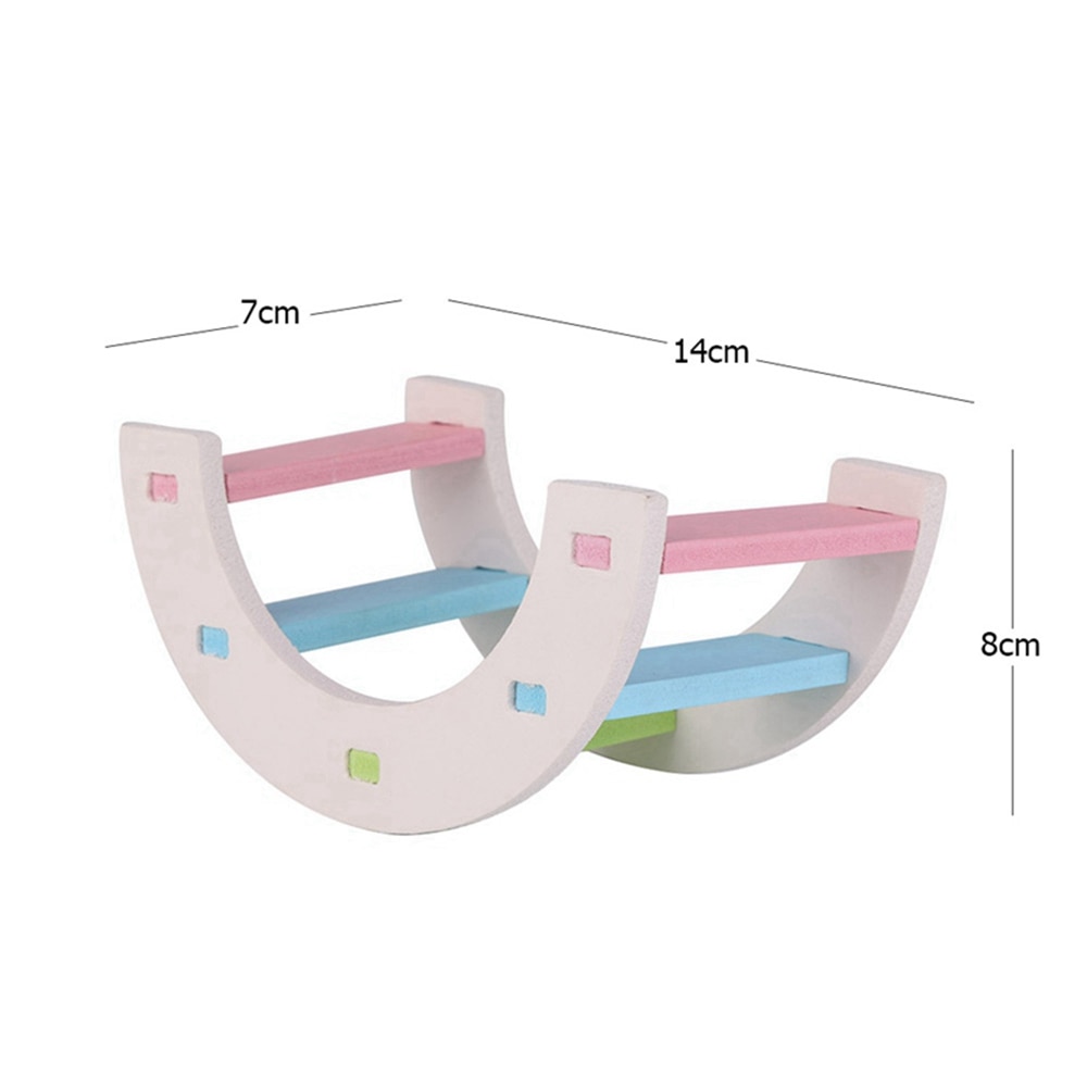 Pet Bridge Ladder Toy Natural Wooden Flexible Clim... – Grandado