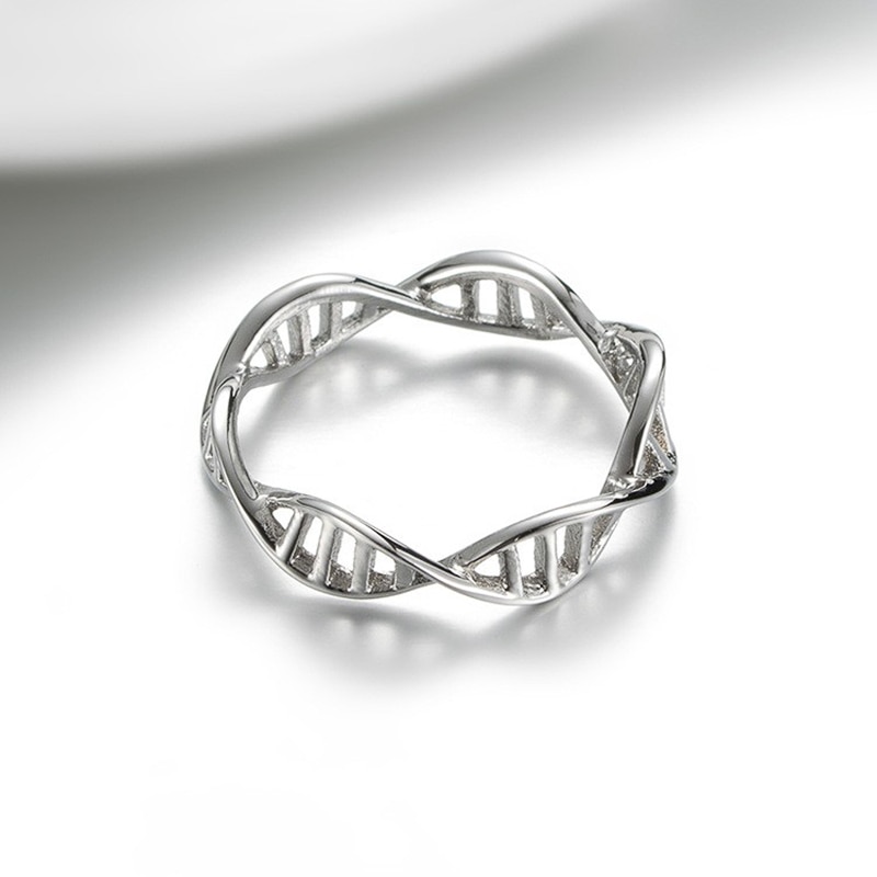 Huitan DNA Double Helix Finger Rings for Women Min... – Vicedeal