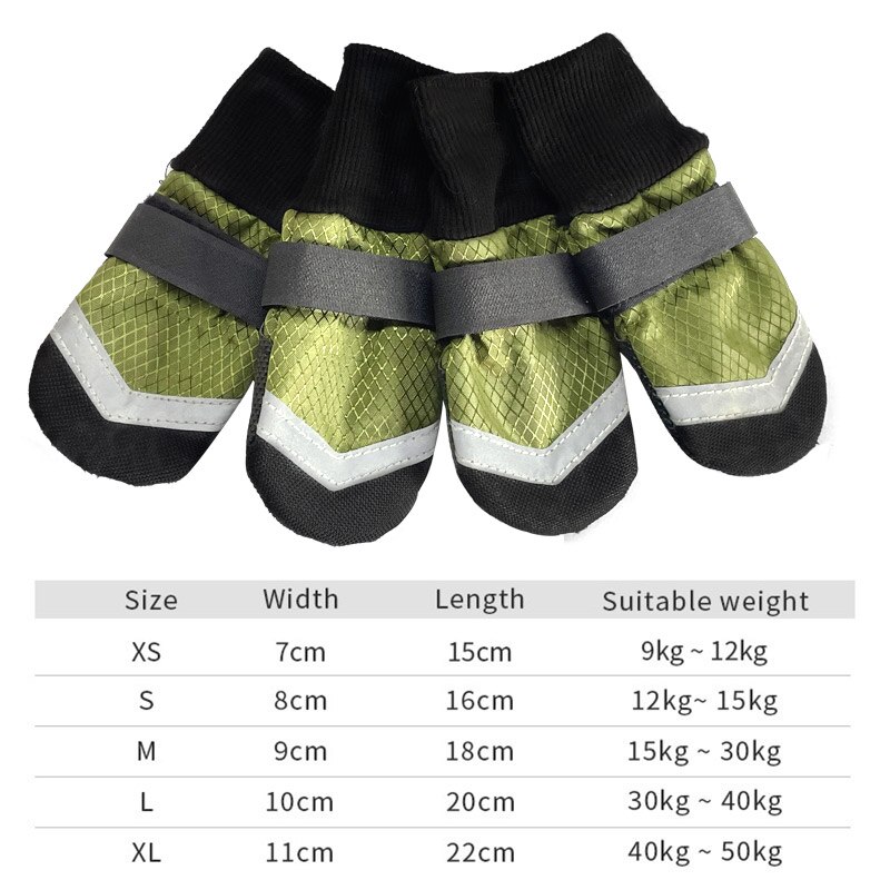 4pcs Waterproof Winter Pet Dog Shoes Anti-slip Sno... – Grandado