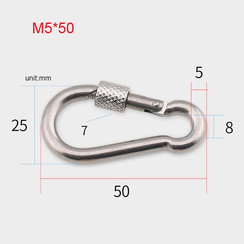 304 Stainless Steel Carabiners With Nuts Climbing ... – Vicedeal