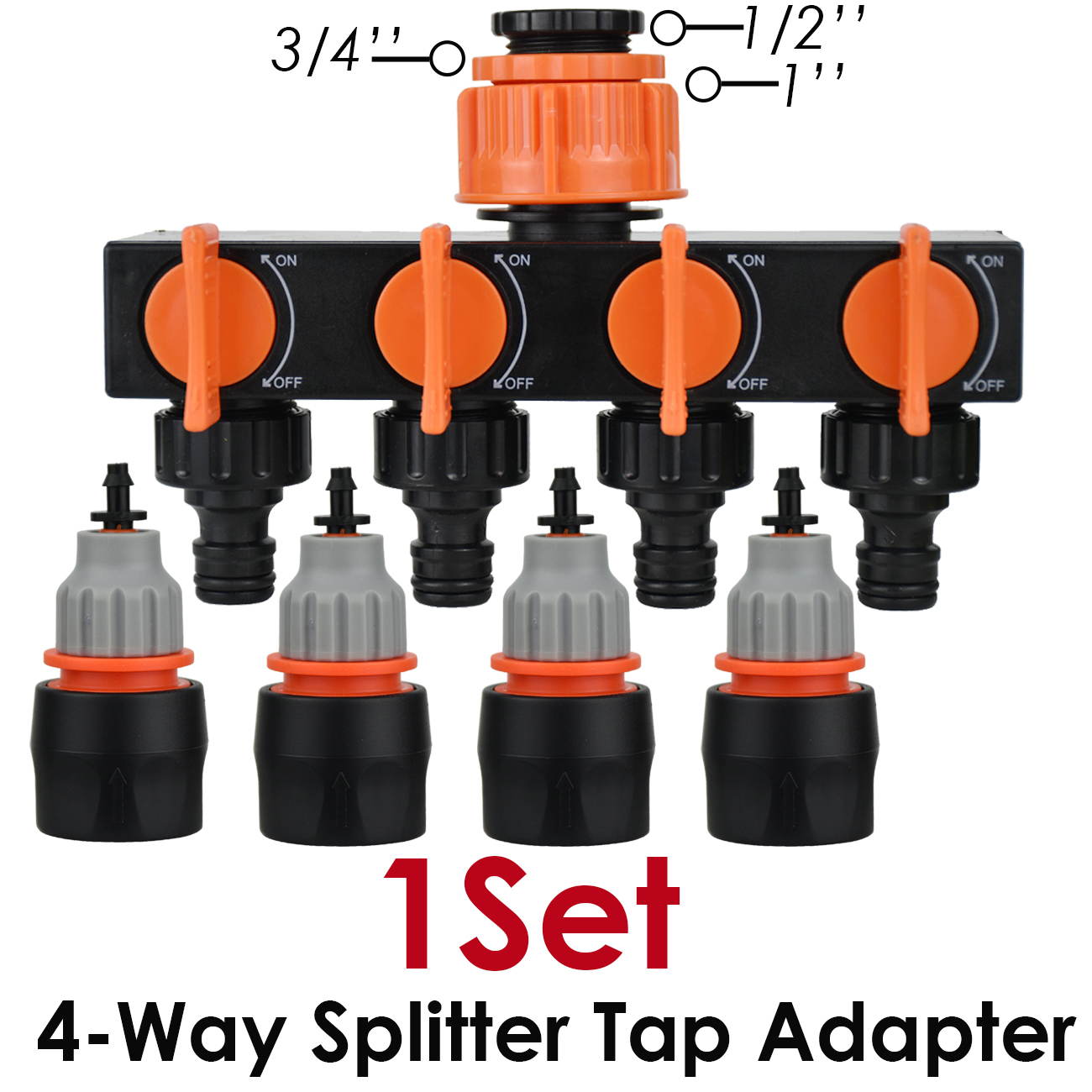 KESLA 2-Way Garden Tap Water Splitter 1/2" 3/4" Fe... – Grandado