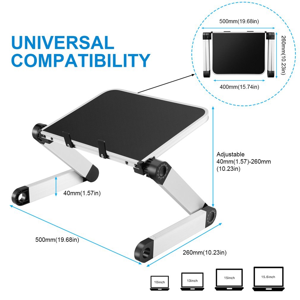 Aluminum Alloy Laptop Portable Foldable Adjustable... – Vicedeal