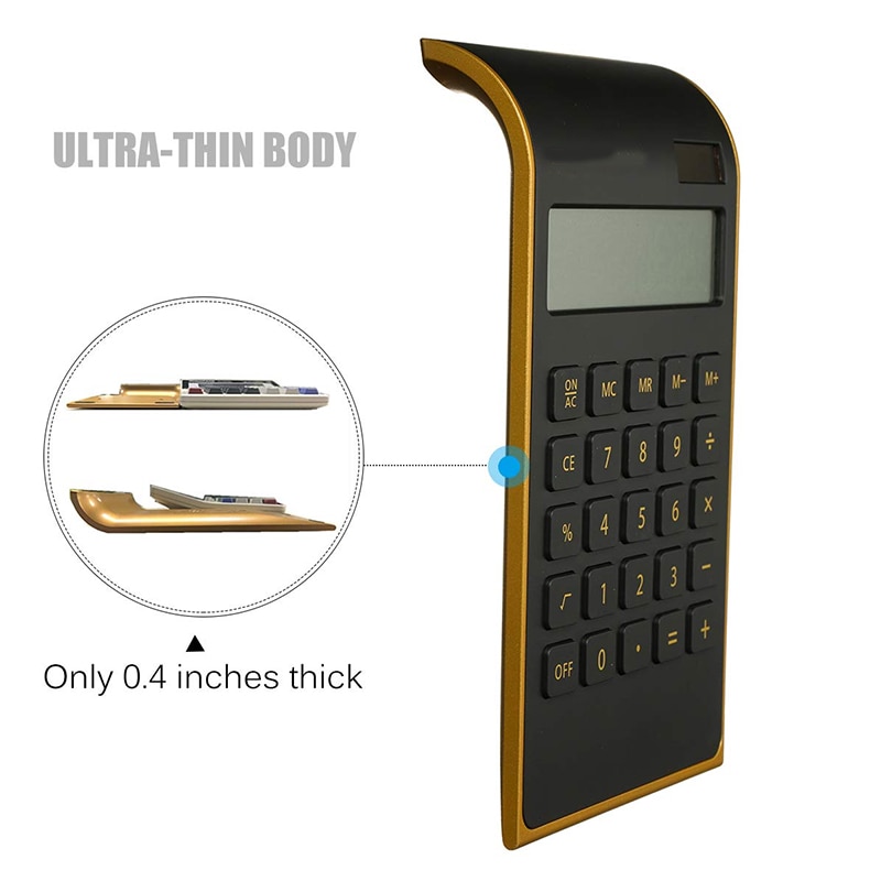 Slim Portable Calculator Solar Energy Battery Dual... – Grandado