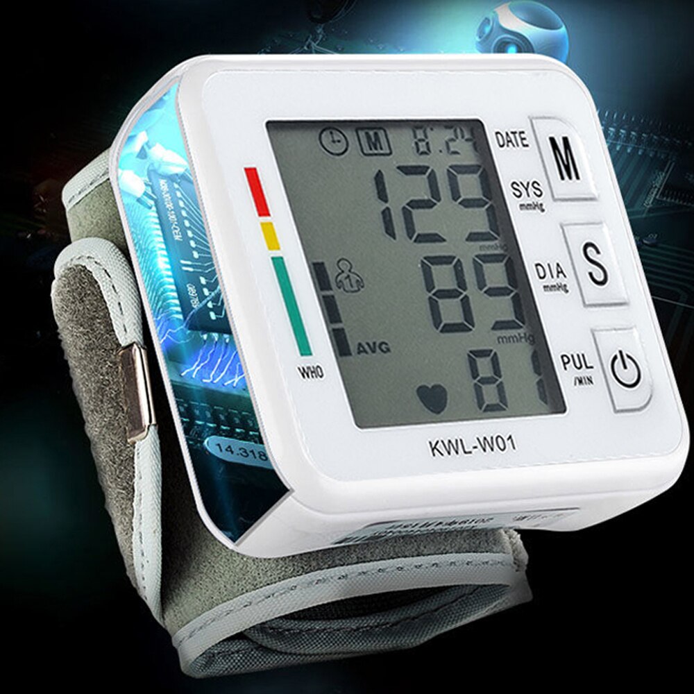 Wrist blood pressure monitor Voice Digital Automat... – Grandado