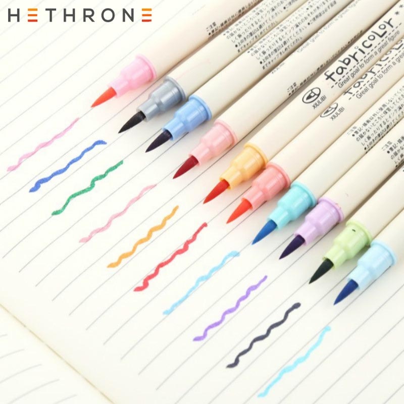 Hethrone 10pcs Fabricolor WriteBrush Pen Calligrap... – Grandado
