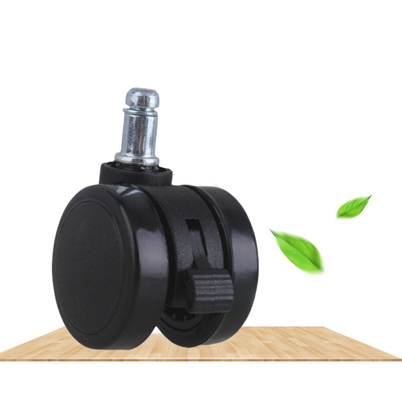 5pcs 50mm/60mm Dia Black Metal PU Office Wheel Cha... – Grandado