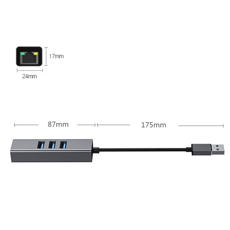 Portable Multifunctional Three in one Type C Hub U... – Vicedeal