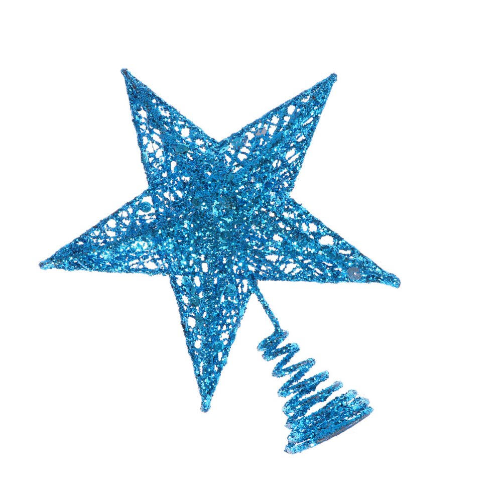25cm Christmas Tree Iron Star Topper Glittering Ch... – Grandado