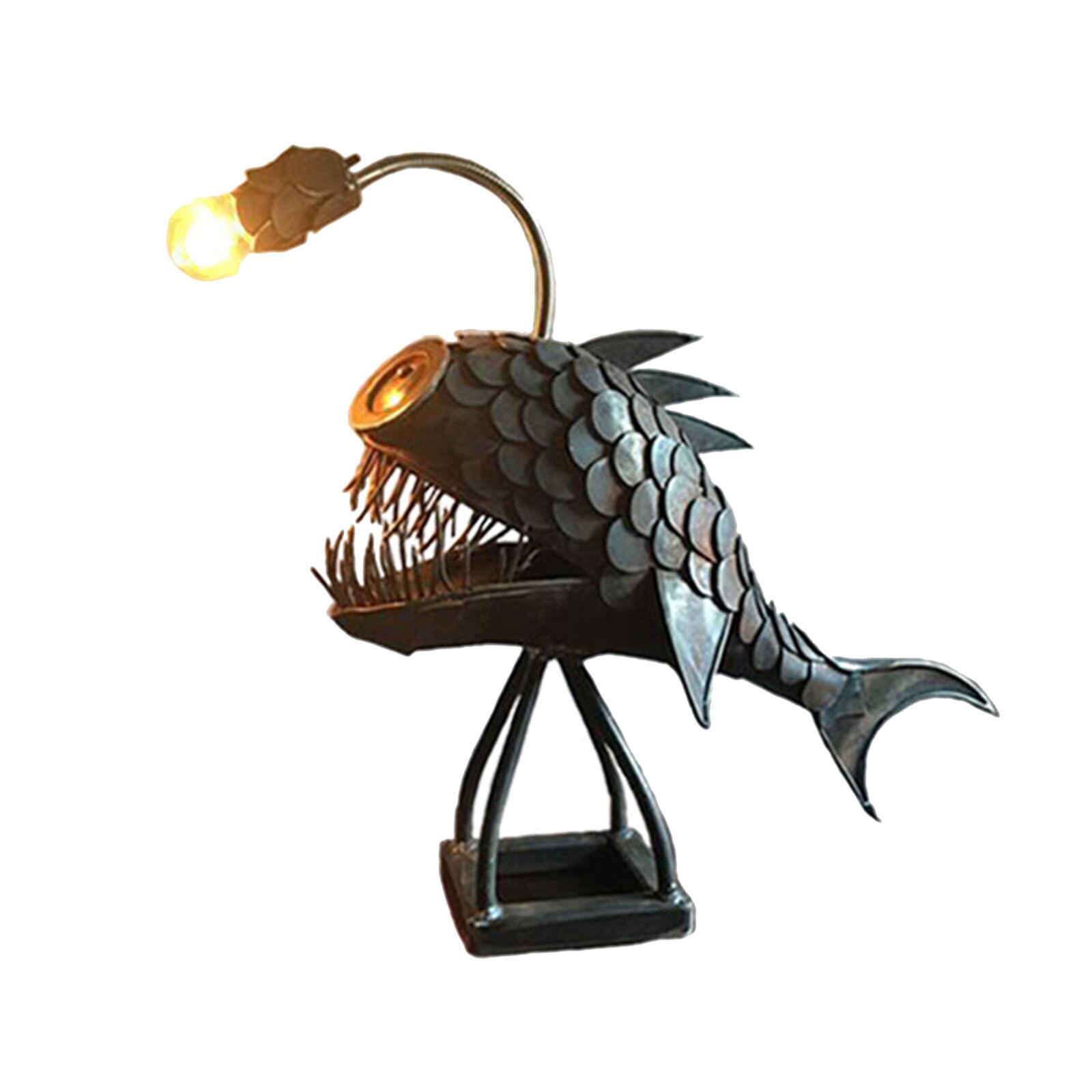 Usb Angler Lamp Sharks Lamp Handmade Unique Lamp L... – Grandado