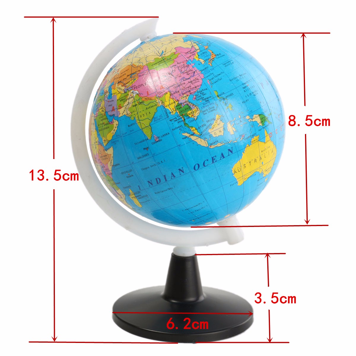 Mini Desktop Sphere Globe Wereldbol Model Wereldka... – Vicedeal