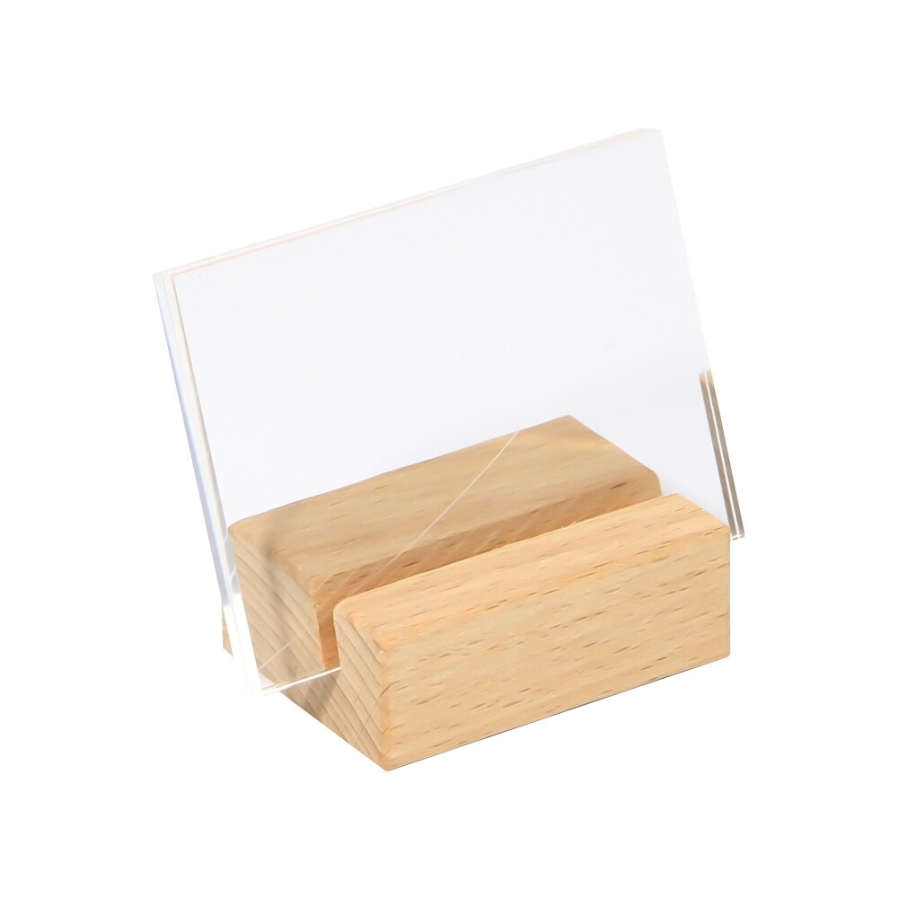 90*60mm Slope Sign Holder Frame Wooden Table Photo... – Vicedeal