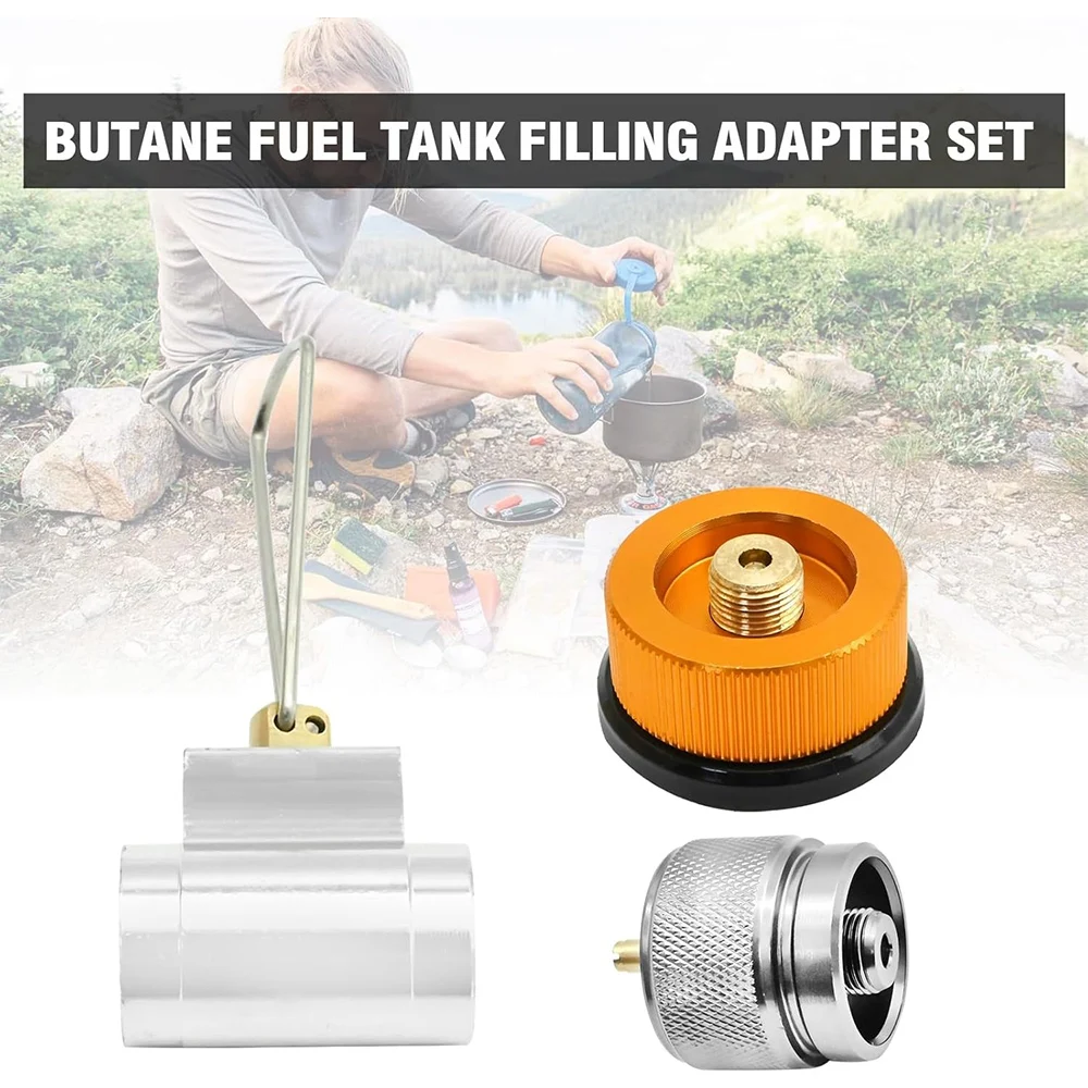 3pcs/set Camping Stove Adapter Converter Butane Ca... – Grandado
