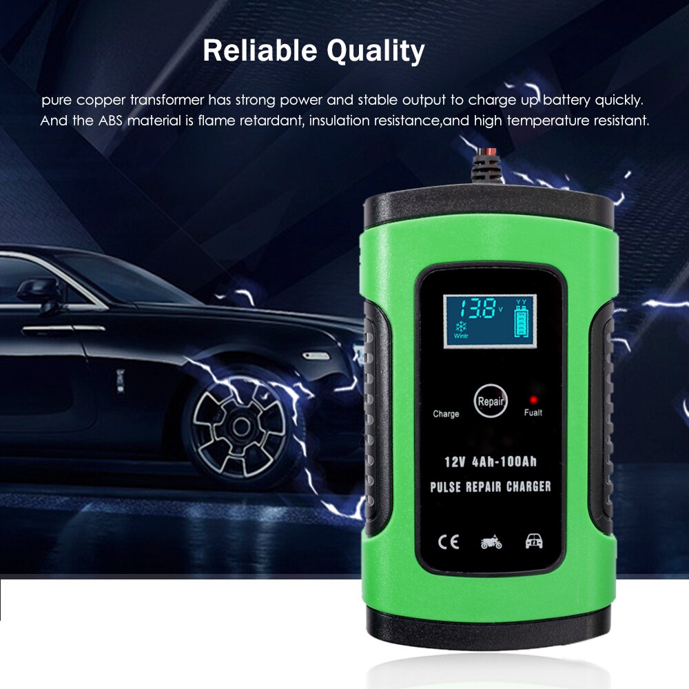 12V 6A Full Automatic Car Battery Charger Intellig... – Grandado