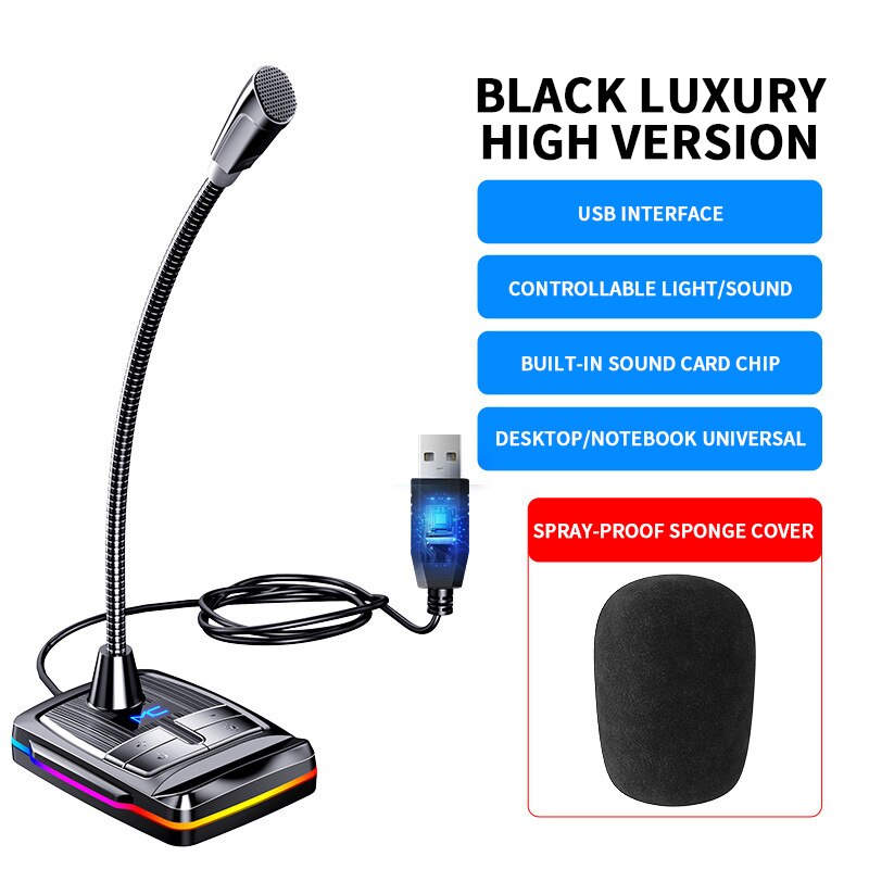Electric Computer Microphone 360° Adjust Freely St... – Grandado