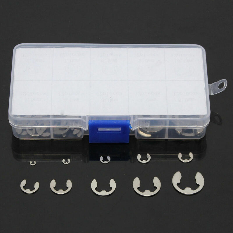 120-600PCS Black or Stainless Steel E Clip washer ... – Grandado