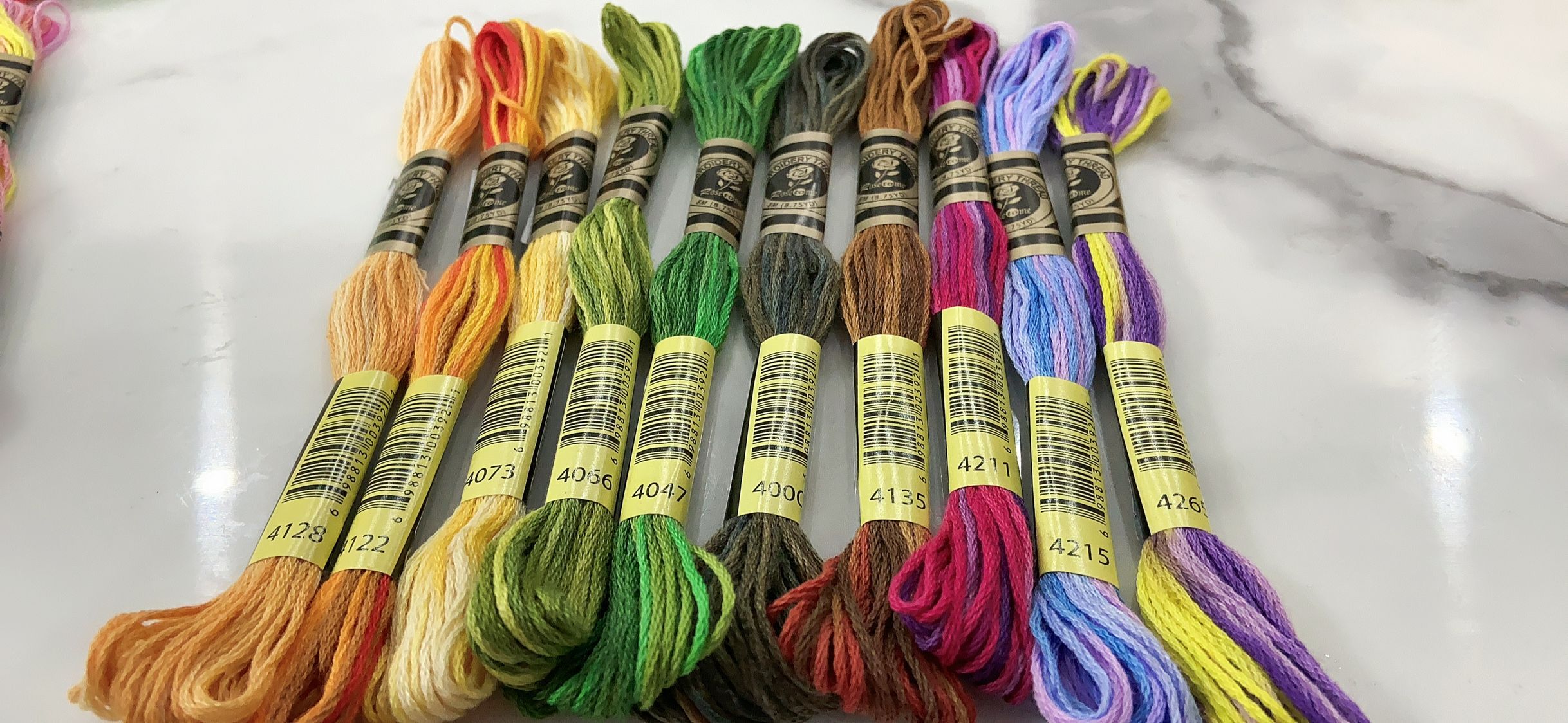 Filo da ricamo in cotone tipico 6 fili 8 metri/pz ... – Grandado