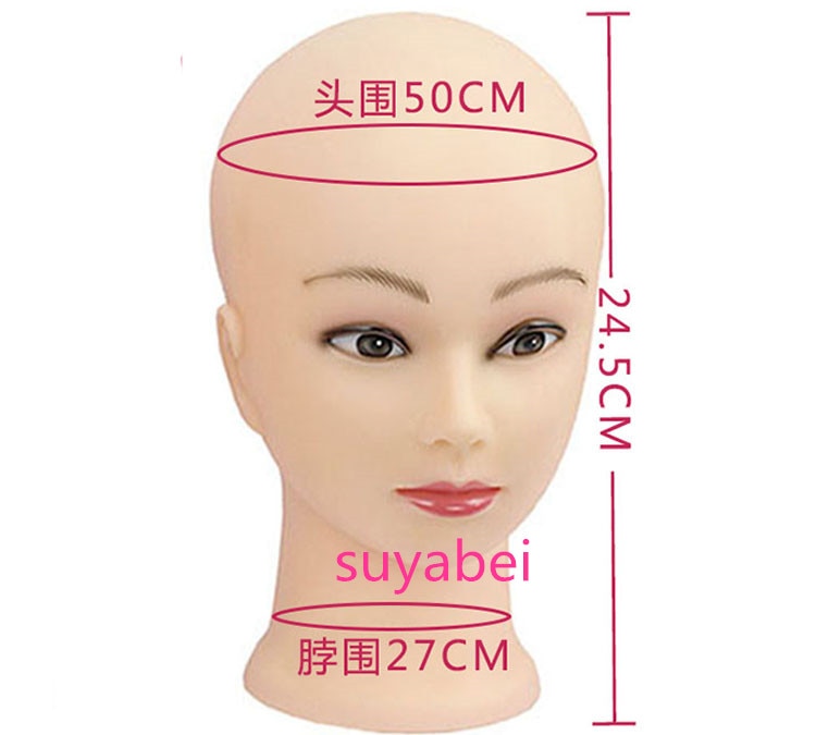 Soft PVC material woman mannequin head head mannequin for hats female ...