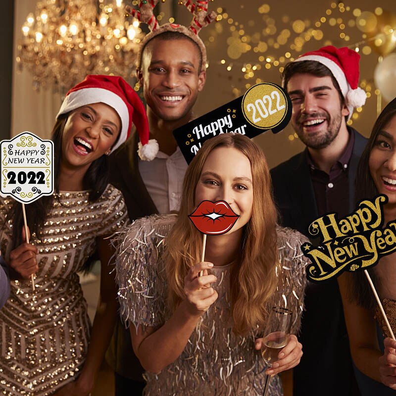 Happy Year 2022 Party Decorations Photo Booth Prop... – Grandado