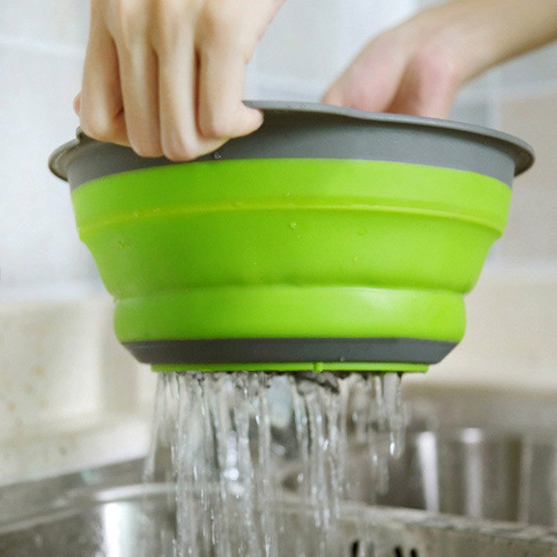 Foldable Fruit Vegetable Washing Basin Siliconen O... – Vicedeal