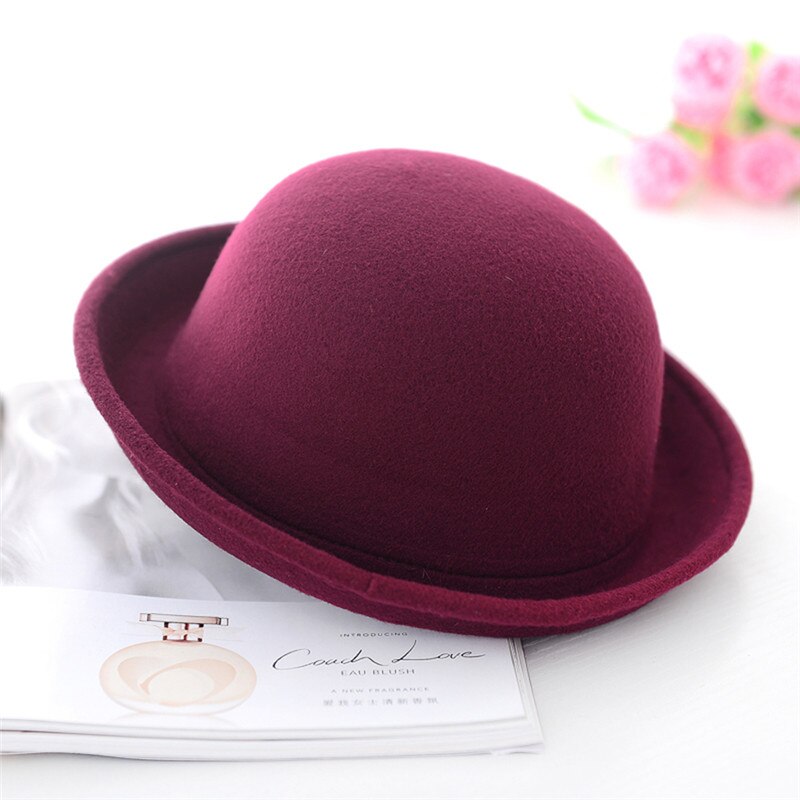 Women Men Chic Vintage Bowler Top Hat Roll Brim De... – Vicedeal
