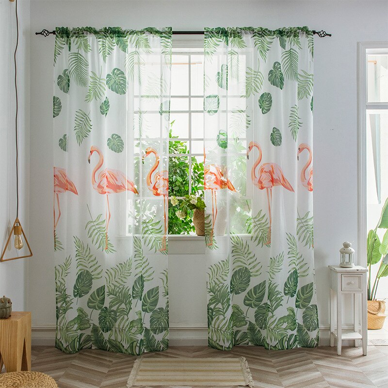 Flamingo Gauze Printing All Beautiful Transparent ... – Grandado