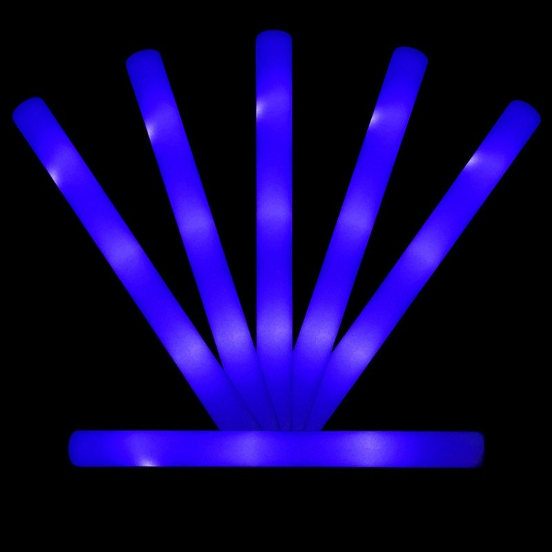 Battery Operated LED Foam Sticks Colorful Glow Lig... – Grandado
