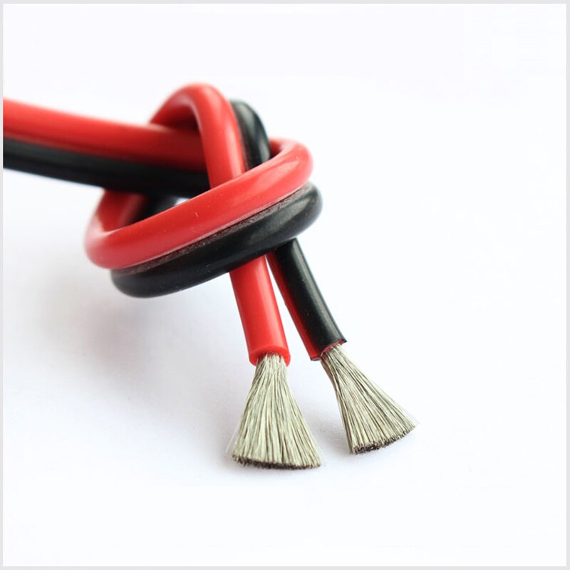 Red Black Silicone Wire 2 core Ultra soft 22, 20, ... – Vicedeal