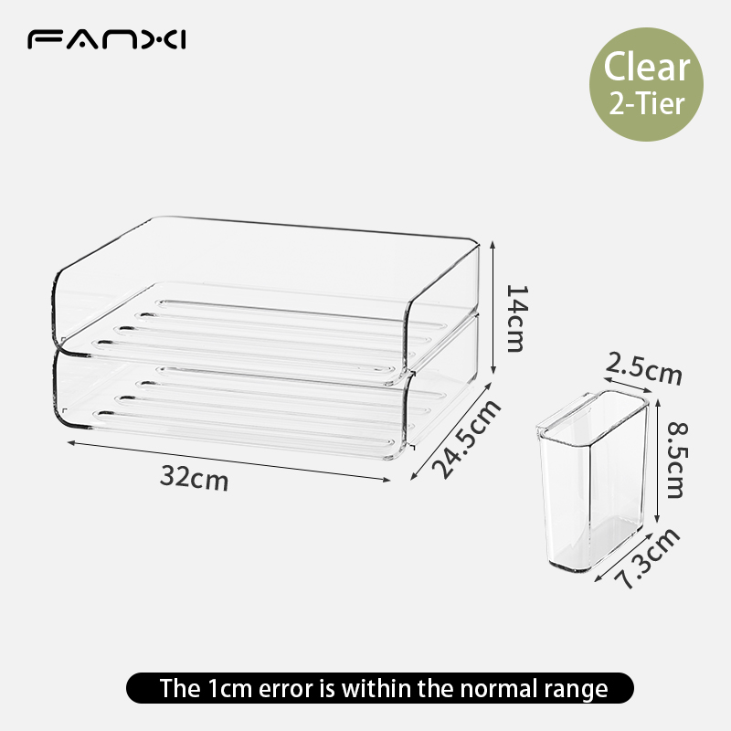 Desk Organizer with 2 Vertical File Holder, 4 Tier... – Vicedeal