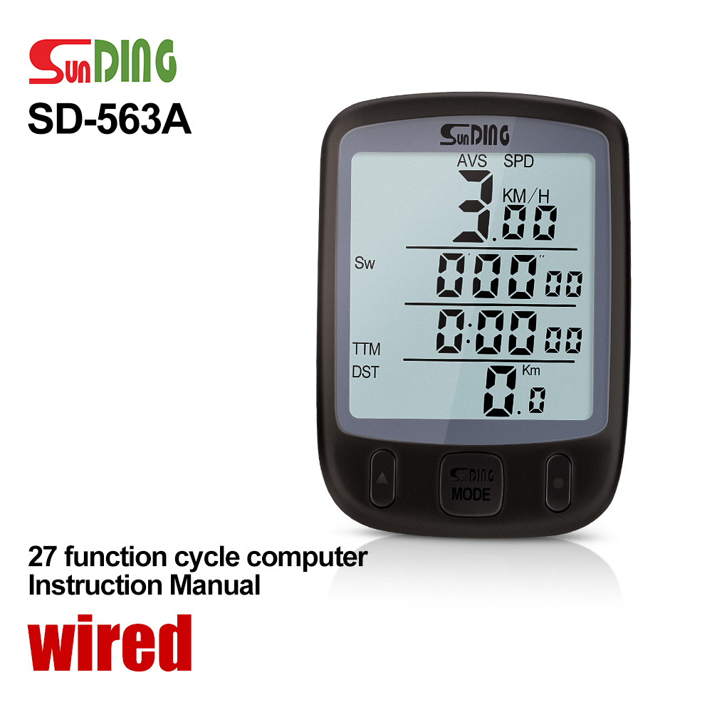 Suding Waterdichte Lcd Grote Display Fiets Compute... – Grandado