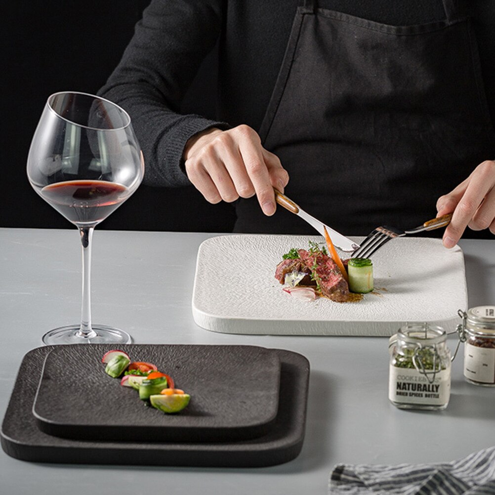 Ceramic Food Plate Snack Serving Dish Practical Fo... – Vicedeal